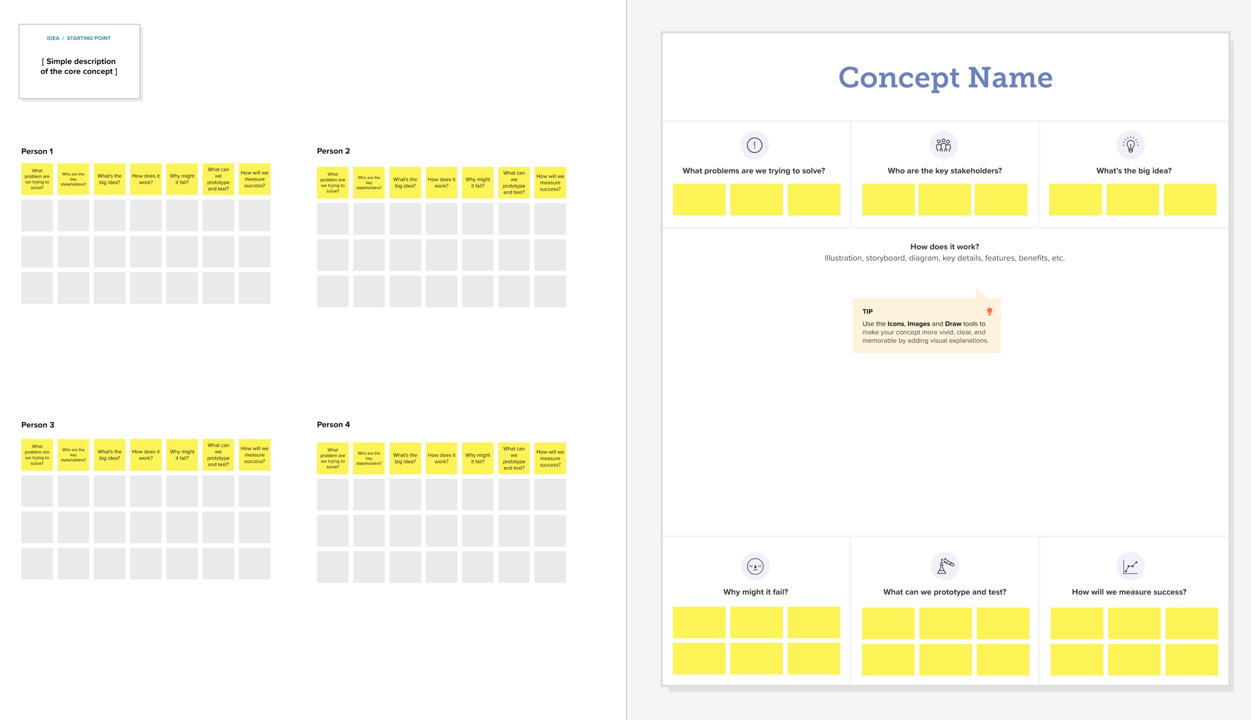 Creative Matrix Template | MURAL